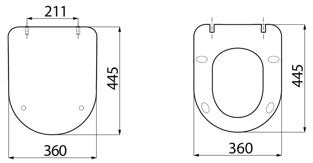 CREAVIT PAULA WC sedátko, SLIM, Soft Close, zlatá - KC0903