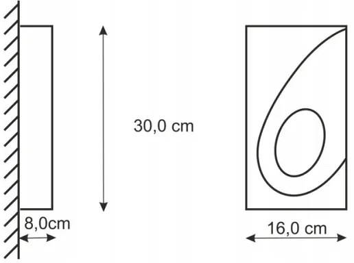 Nástěnné svítidlo KOMETA 1xE14/12W/230V sádra/bílá