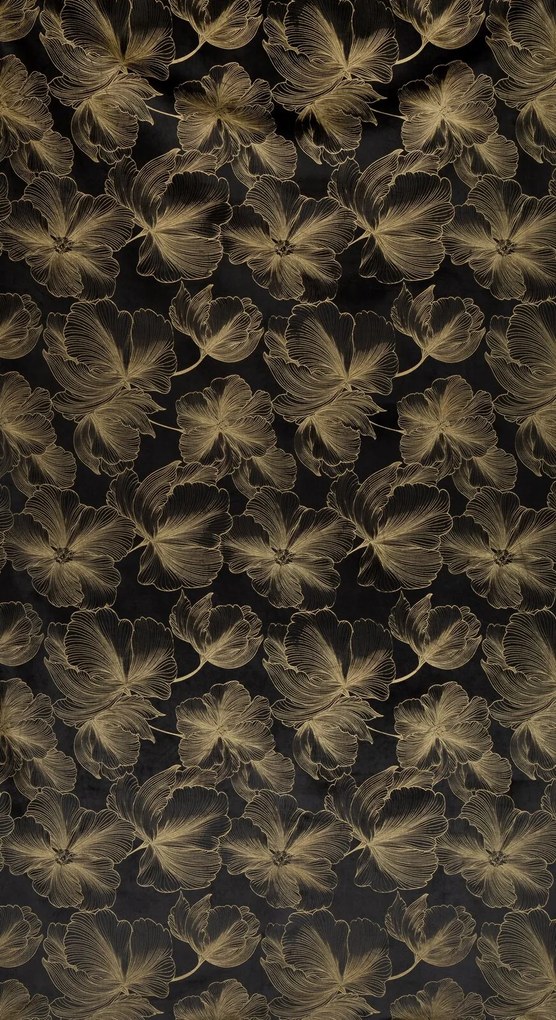 ZATEMŇOVACÍ ZÁVĚS NA PÁSCE STELLA 140X300 CM KVĚTY