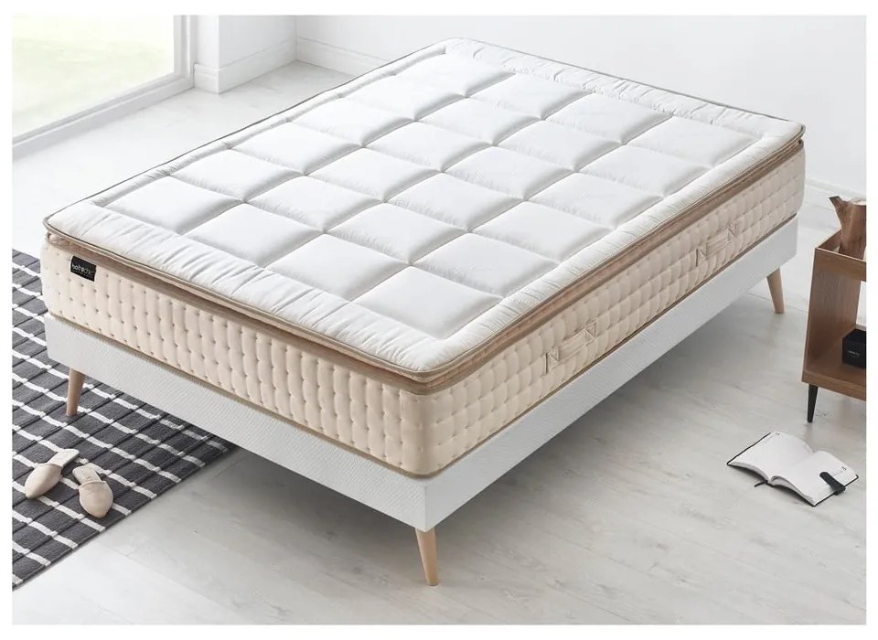 Dvoulůžková postel s matrací Bobochic Paris Cashmere, 160 x 200 cm