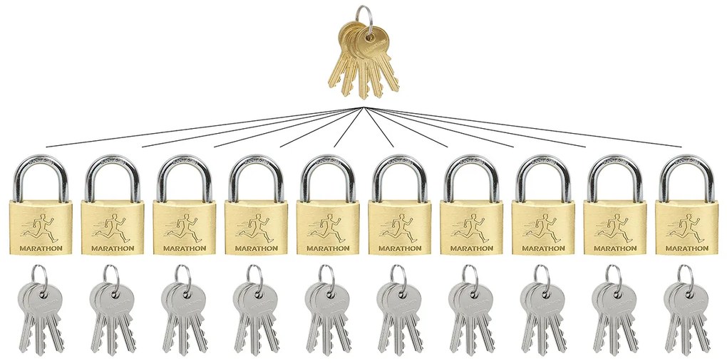 Richter Czech Sada visacích zámků na SU RV.MARATHON.40.MK10