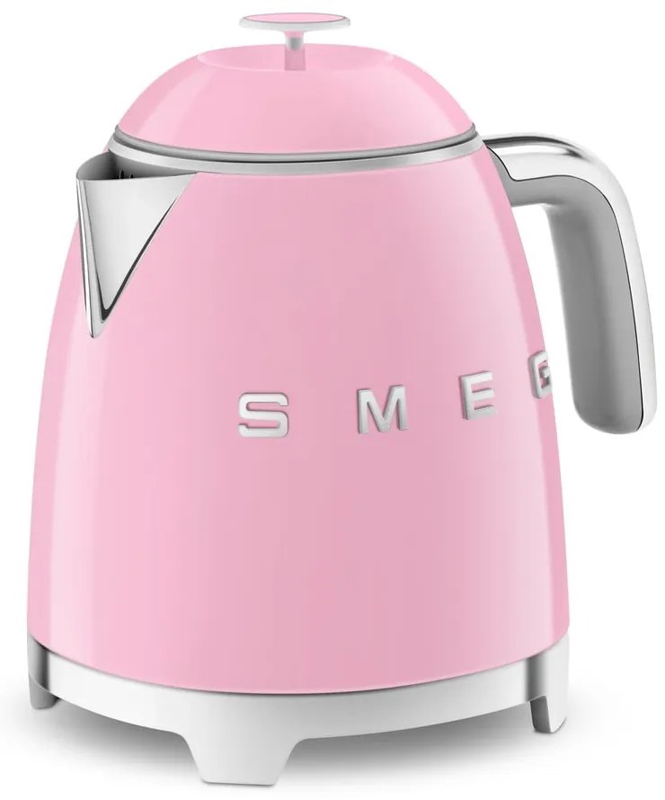 Růžová rychlovarná konvice z nerezové oceli 800 ml Retro Style – SMEG