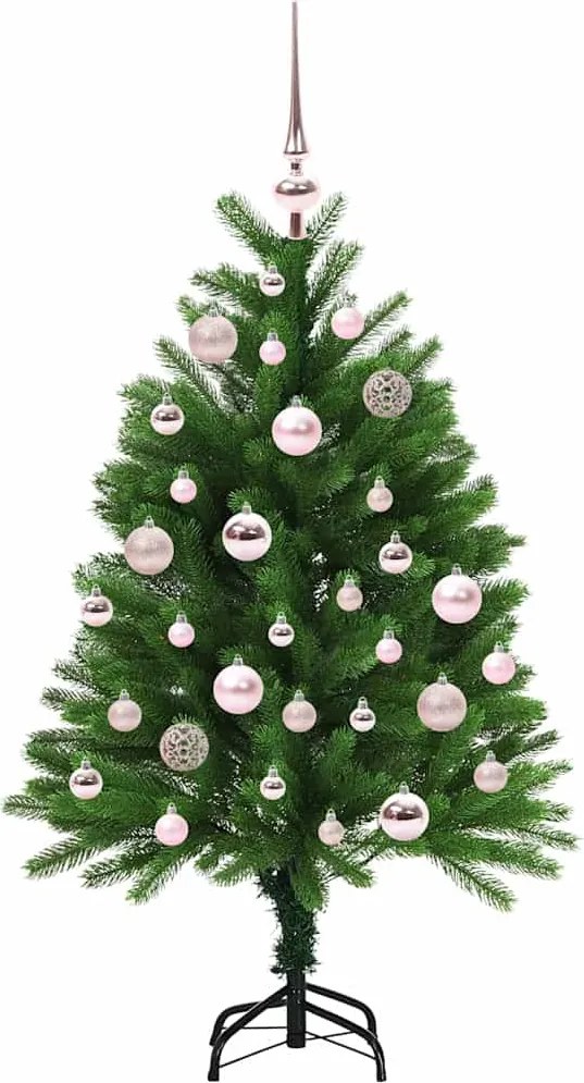 Vánoční stromeček s 150 LED diodami s stojanem Zelená 120 cm PE 3396311