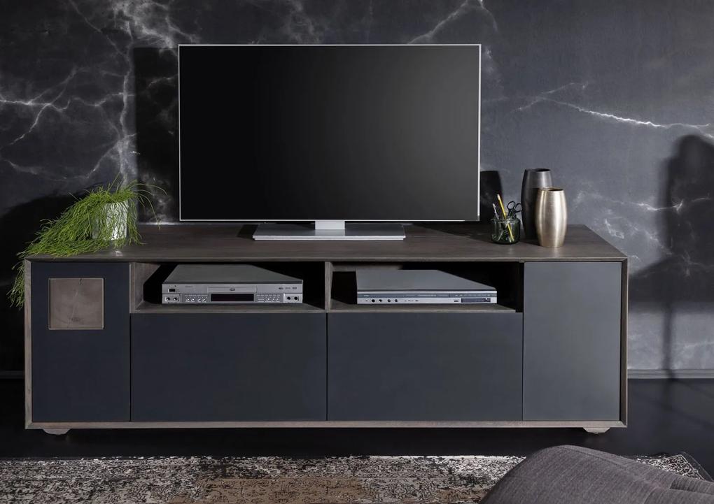 Bighome - TAMPERE TV stolek 58x180 cm, dub, kouřová