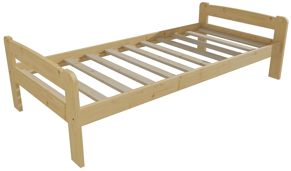 Vomaks Jednolůžková postel VMK009C Rozměr: 100 x 200 cm, Barva: surové dřevo