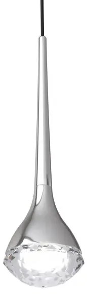 Designový lustr Crima chrome