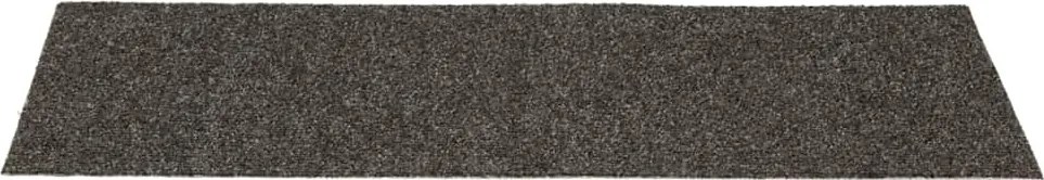 Schodové rohože samolepicí 15 ks 60 x 25 cm antracitové obdélníkové 326920