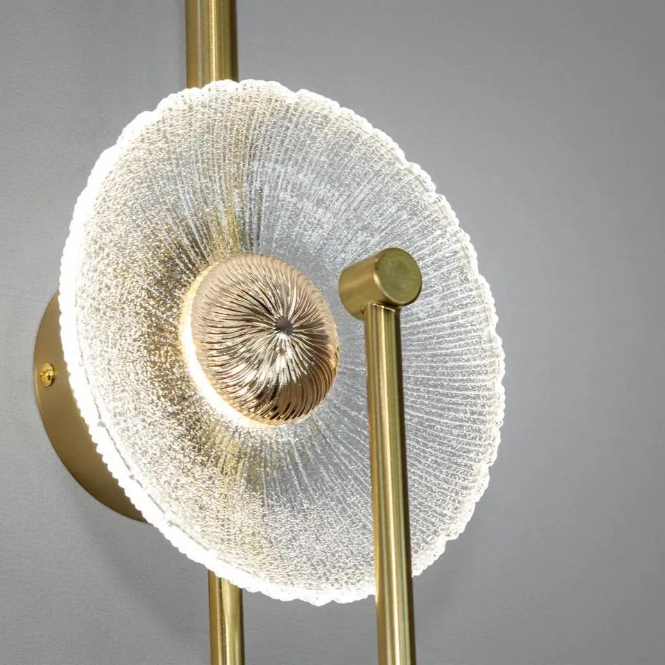 Toolight Toolight, LED nástěnné svítidlo 53x18cm, 3W, 3000K, LHJ072-W, zlatá matná, OSW-50032