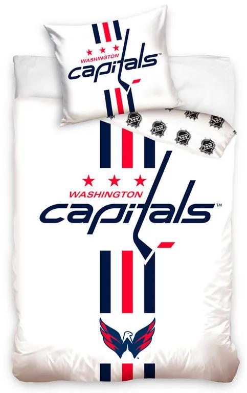 Tip Trade Hokejové povlečení NHL Washington Capitals White 70x90, 140x200 cm