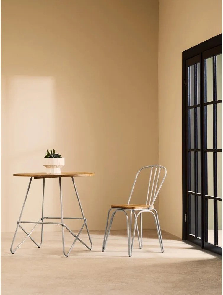 Kulatý jídelní stůl z jilmového dřeva ø 80 cm District – Premier Housewares