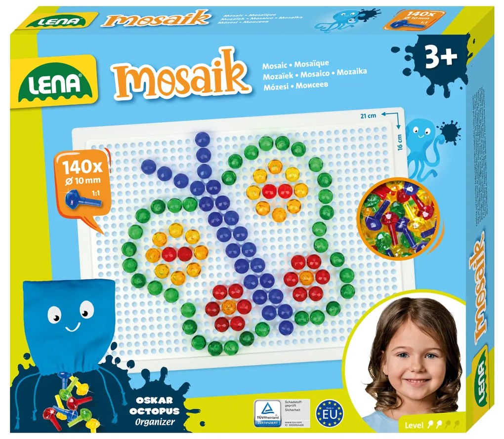 Lena Mozaika malá transparentní 140 malých dílků
