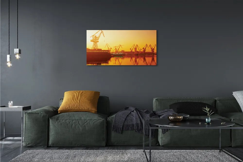 Obrazy na plátně Gdaňsku svítání 120x60 cm