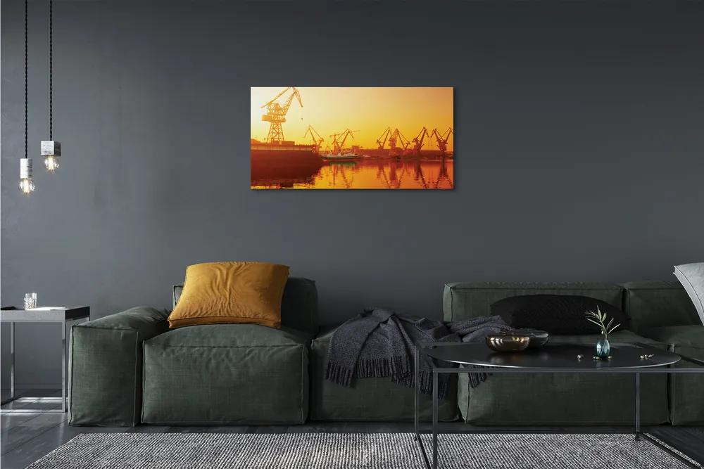 Obrazy na plátně Gdaňsku svítání 140x70 cm