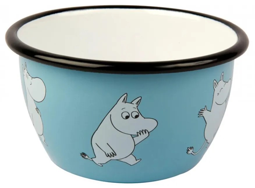 Modrá smaltovaná miska Moomin Muurla