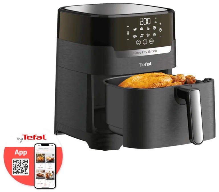 Horkovzdušná fritéza Tefal Easy Fry & Grill 2v1 Precision EY505815 Černá