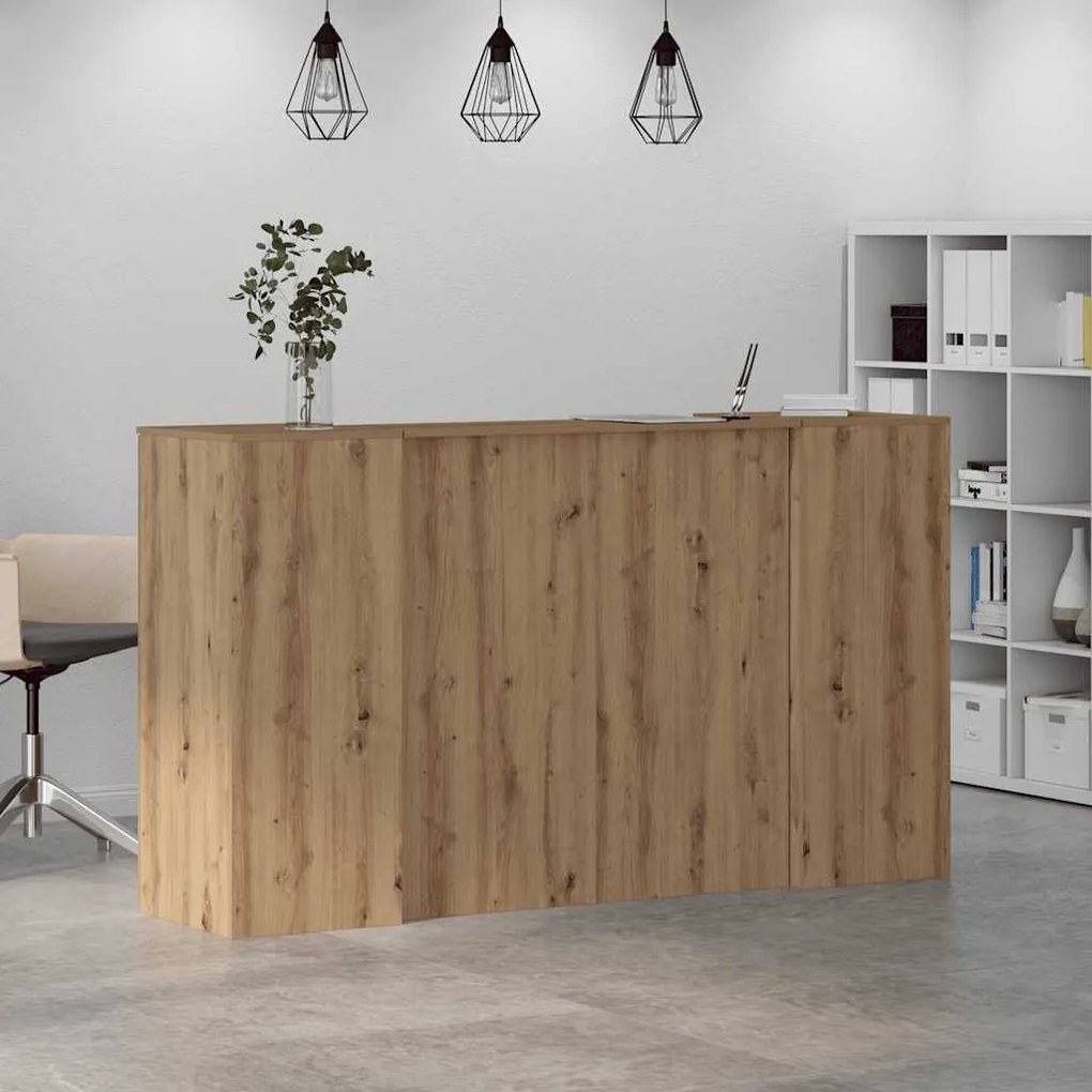 Recepční stůl dub artisan 180x50x103,5 cm kompozitní dřevo 3324213