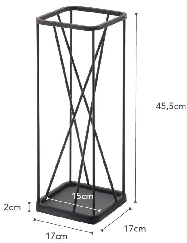 Stojan na deštníky Nine Square 2808 | černý