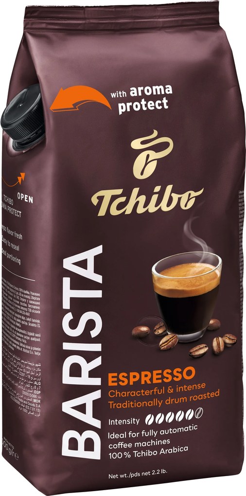 Tchibo - Barista Espresso – 1 kg zrnkové kávy - Intenzita: 5/6