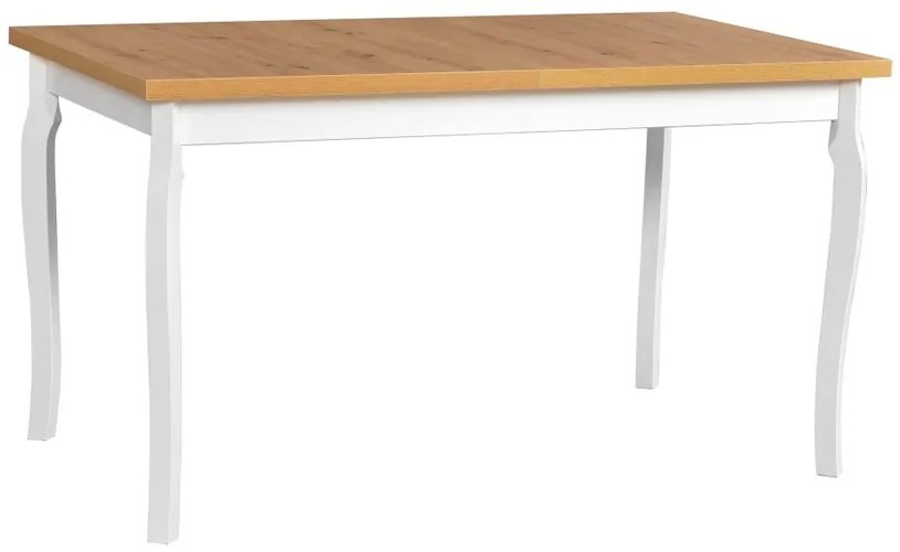Drewmix Jídelní stůl ALBA 5 + doprava zdarma deska stolu grafit, nohy stolu bílá