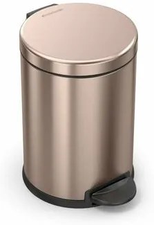 Simplehuman kulatý pedálový koš 4,5 l, rose gold