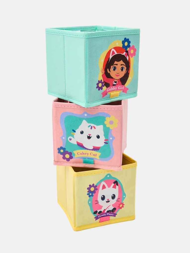 Sinsay - Sada úložných krabiček 3 pack Gabby's Dollhouse - vícebarevná