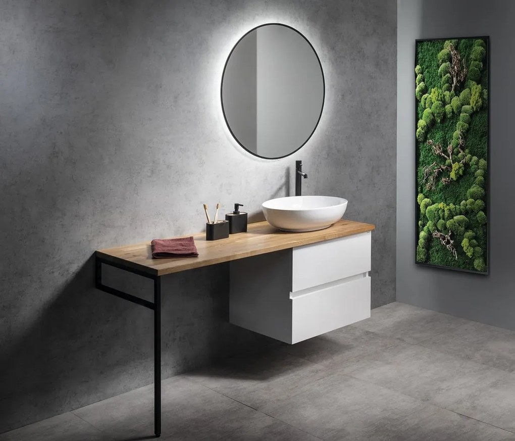 Sapho Sapho, Podpěrná konzola 490x690x20mm, lakovaná ocel, černá matná, 30362