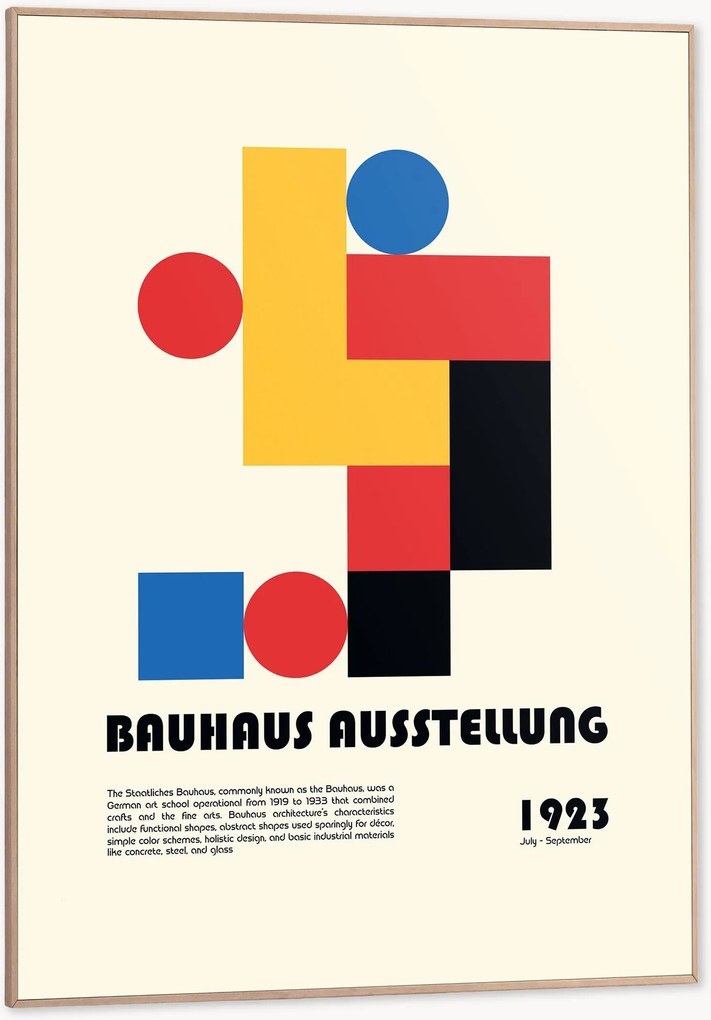 Zarámovaný digitální tisk Bauhaus