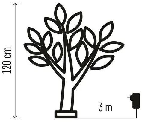LED Vánoční venkovní dekorace 72xLED/3,6W/230V IP44 teplá bílá