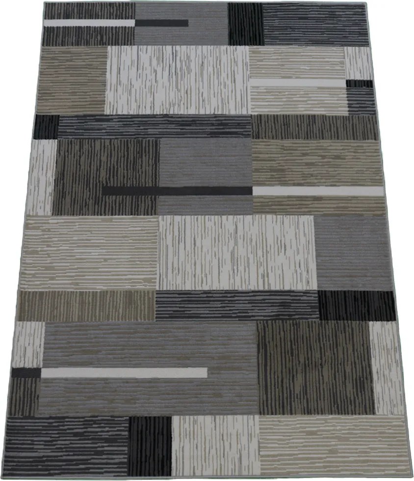 BE Koberec Lotus 9303 BEIGE - béžový šedohnědý obdélníkový Rozměr: 50x80 cm