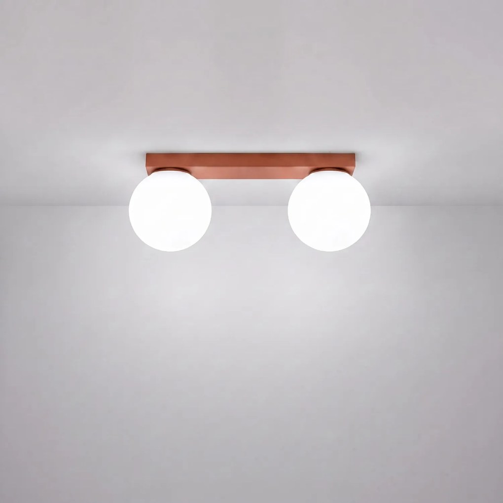Sollux Lighting Stropní svítidlo YOLI 2 okrově červené