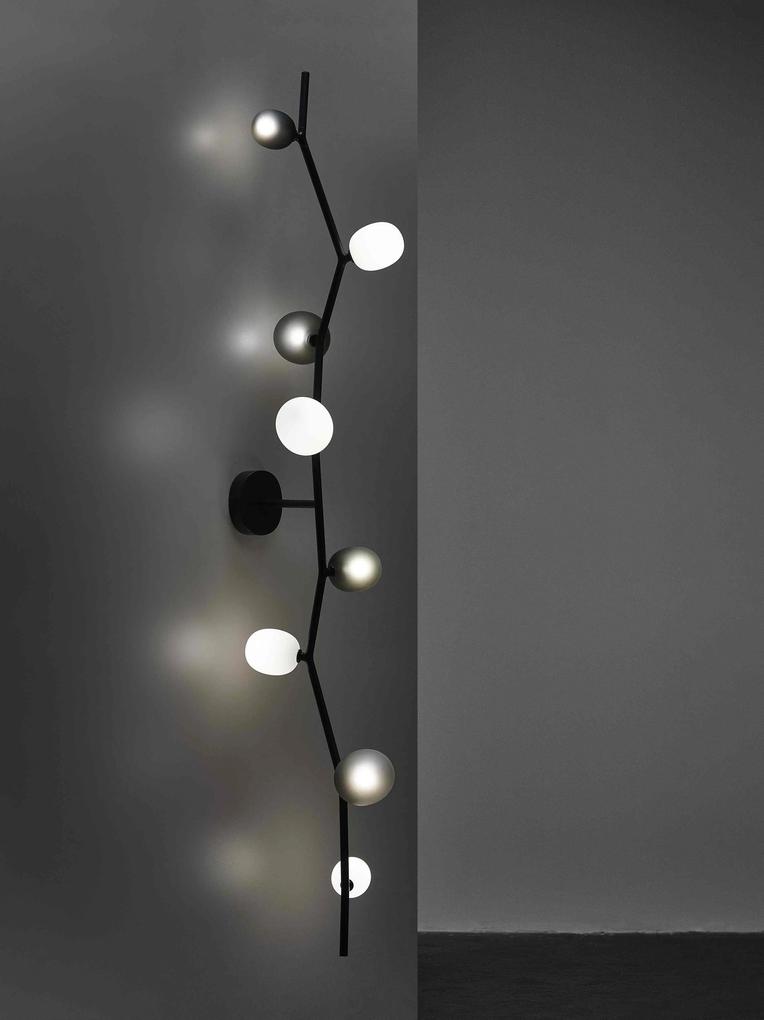 Brokis Luxusní nástěnné svítidlo Ivy PC1223 Wall 8, 197,7 cm Barva skla: světle růžová - transparentní sklo, Stmívání: dotykové stmívání (CEDV2871)