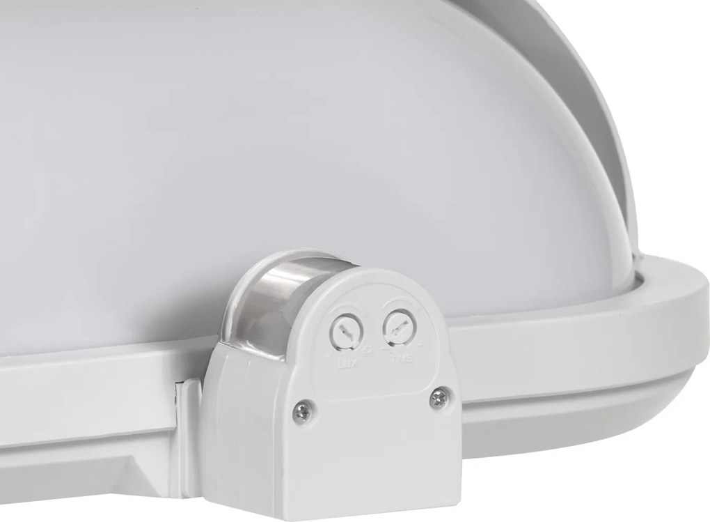 HADEX RIO venkovní nástěnné svítidlo s čidlem 1xE27/60W/230V/IP44, bílá barva