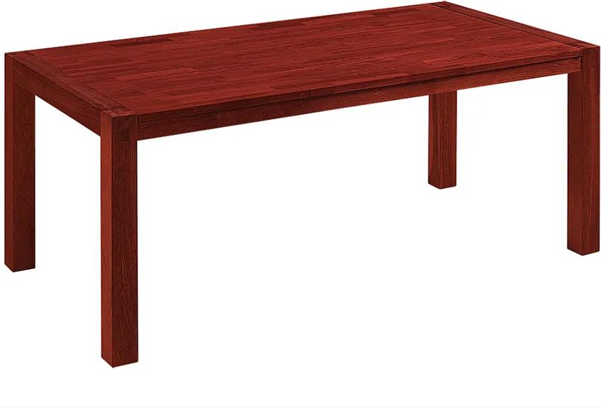 Hnědý dubový jídelní stůl 180 cm - NATURA