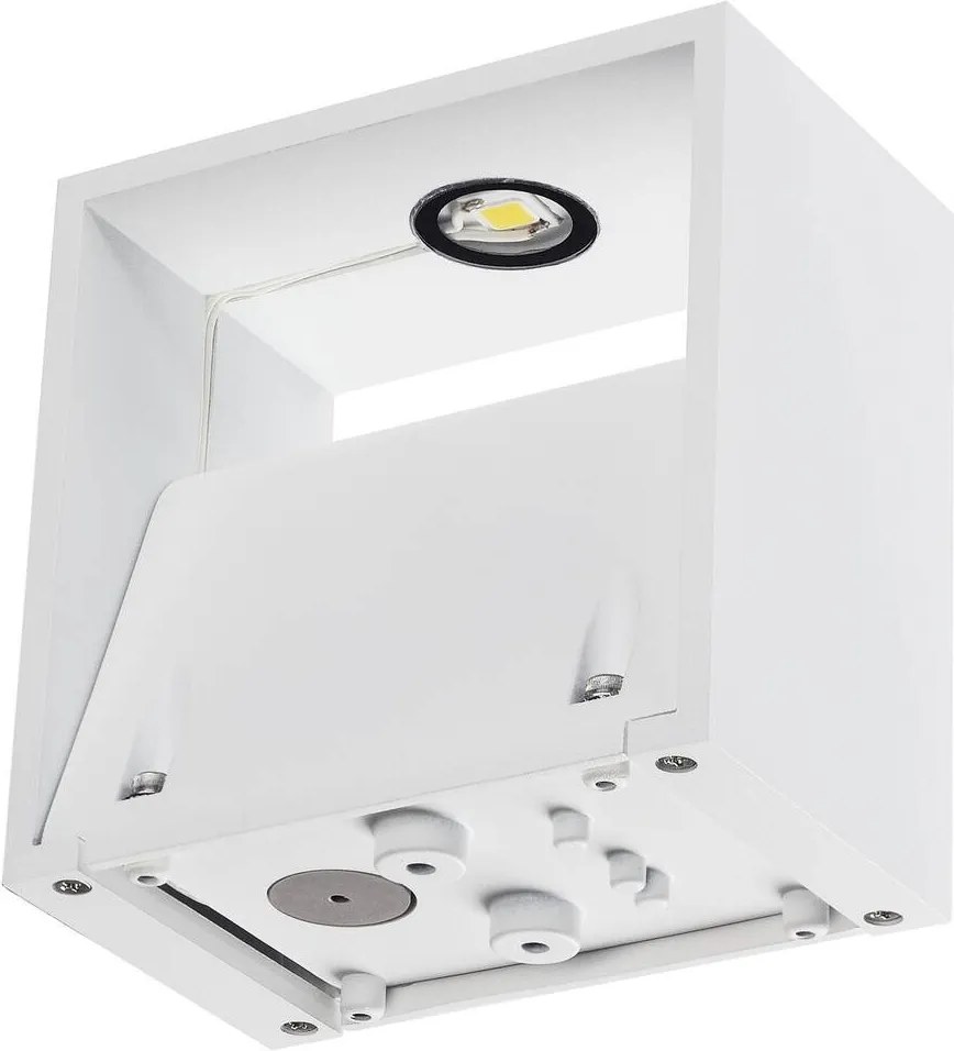 LA 232101 Venkovní svítidlo LOGS nástěnná bílá 230V/480mA LED 8W IP44 3000 - BIG WHITE (SLV)