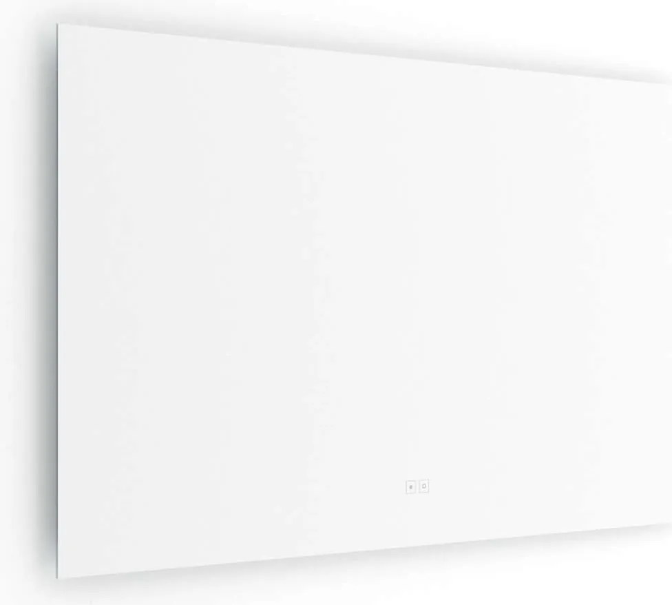 Nimco - Zrcadlo s LED osvětlením, 120x70 cm, dvěma dotykovými senzory, hliník ZP 53006VX
