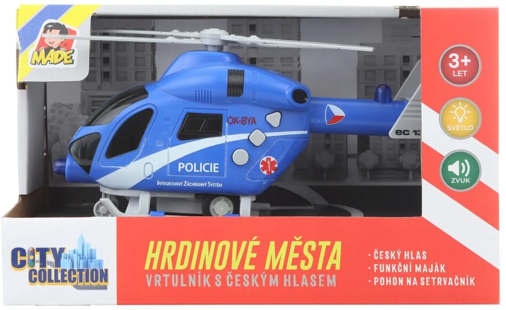 Policejní vrtulník baterie český hlas