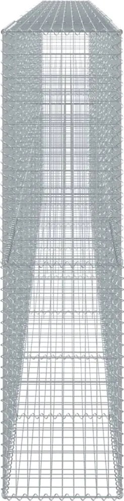 Gabionový koš s víkem 800 x 50 x 200 cm pozinkované železo 3295173