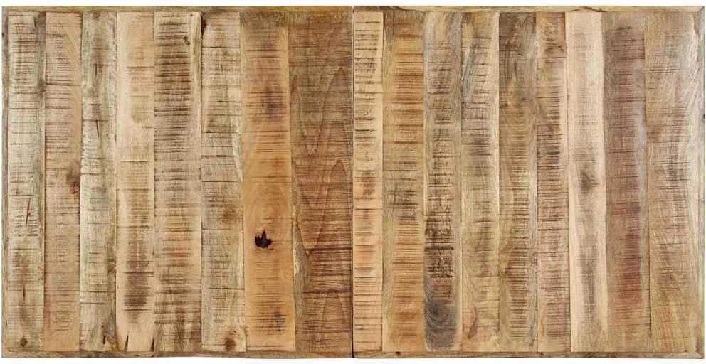 Jídelní stůl 160 x 80 x 75 cm masivní hrubé mangovníkové dřevo 247433