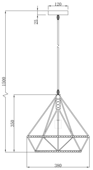 Globo 69029 - Lustr na lanku ULLEU 1xE27/60W/230V