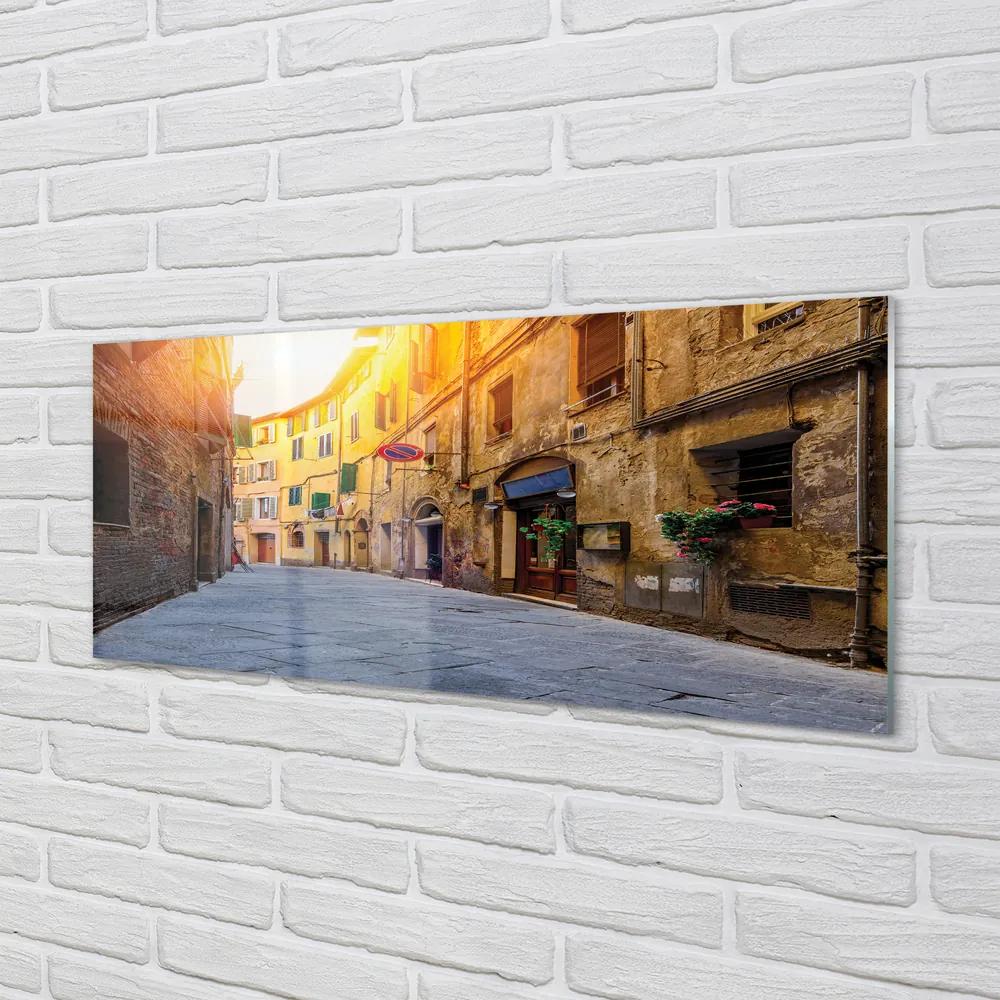 akrylový obraz Italy Street budovy 120x60 cm