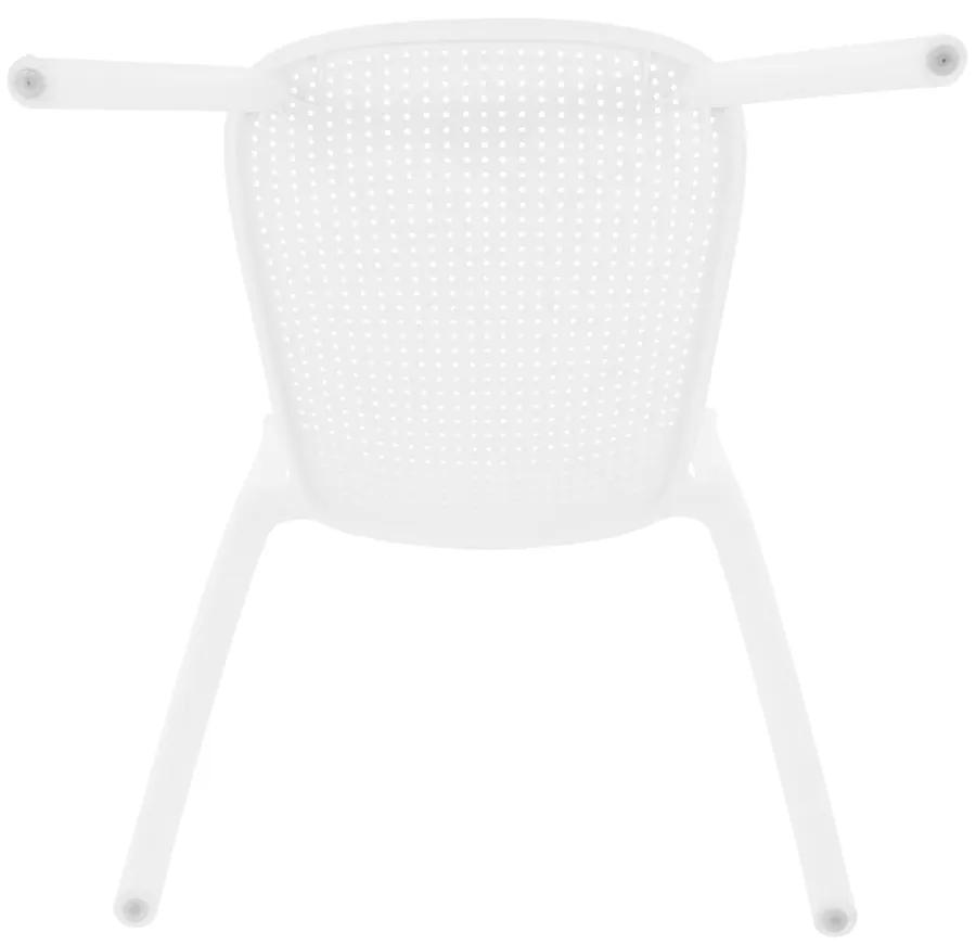 Stohovatelná plastová židle FEDRA NEW bílá