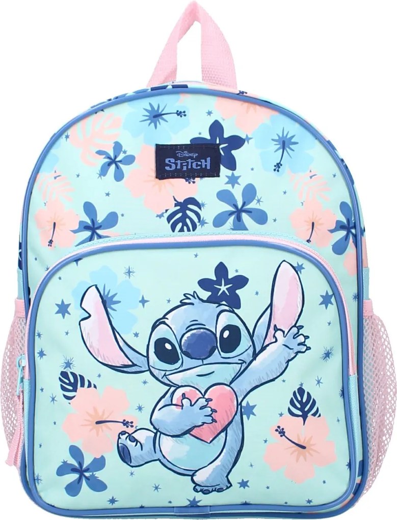 Dětský batoh s přední kapsou Lilo a Stitch - motiv Stitch se srdíčkem - Disney - 6L