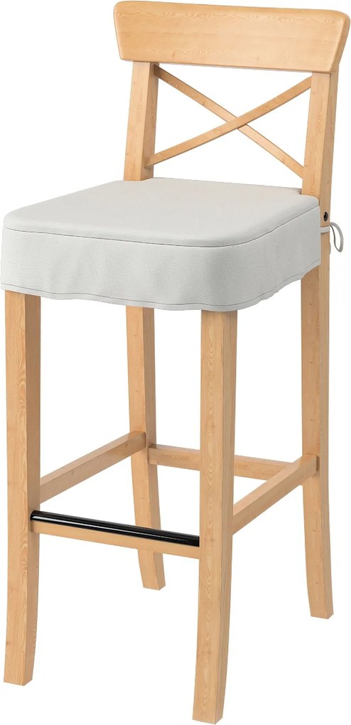 Sedák na židli IKEA Ingolf - barová barva šedá látka pletený vzor