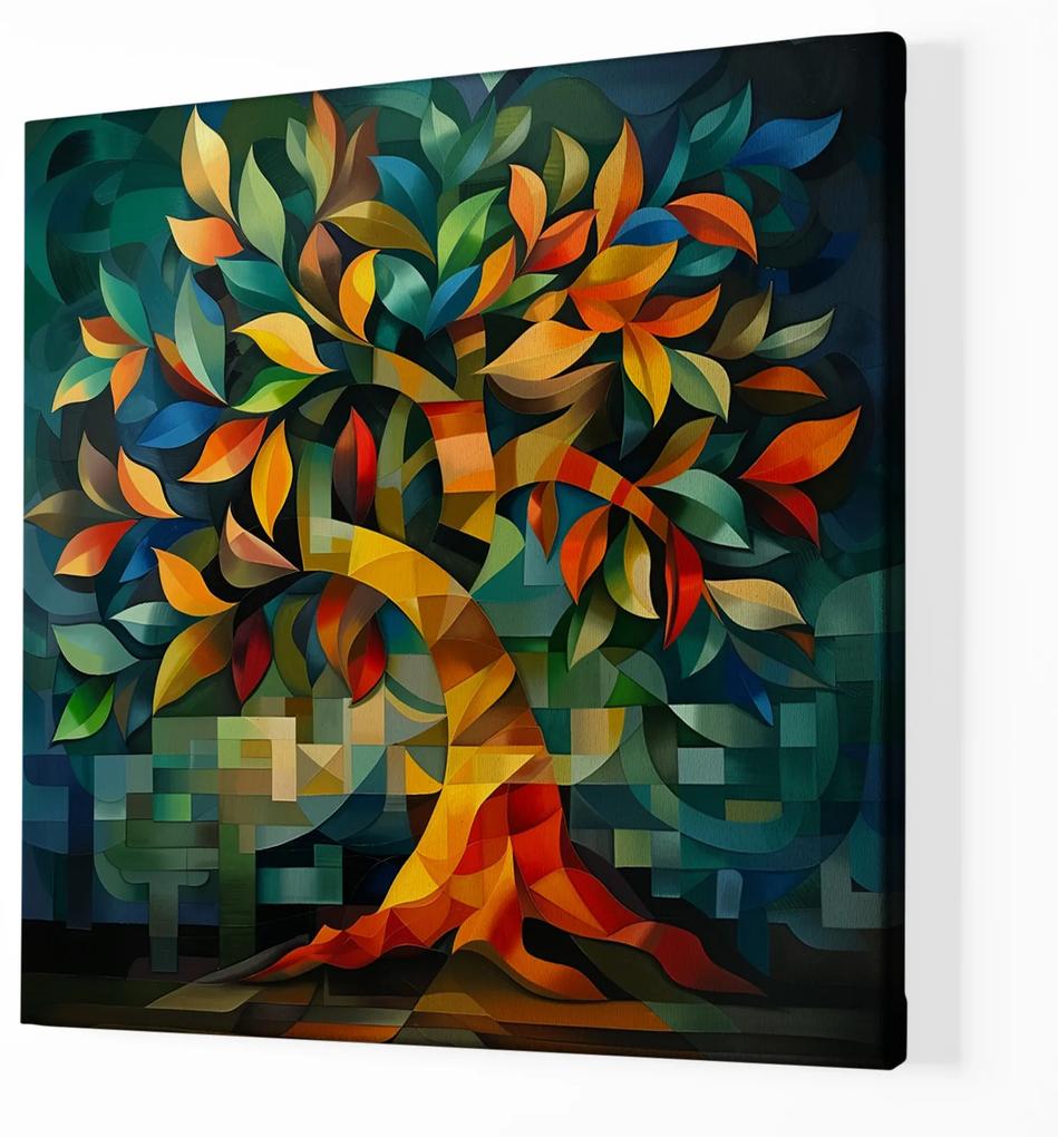 Obraz na plátně - Strom života Divoké kreace FeelHappy.cz Velikost obrazu: 120 x 120 cm