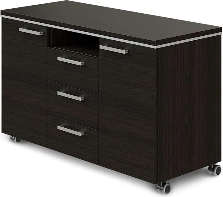 Mobilní kontejner TopOffice 120 x 50,4 cm, wenge