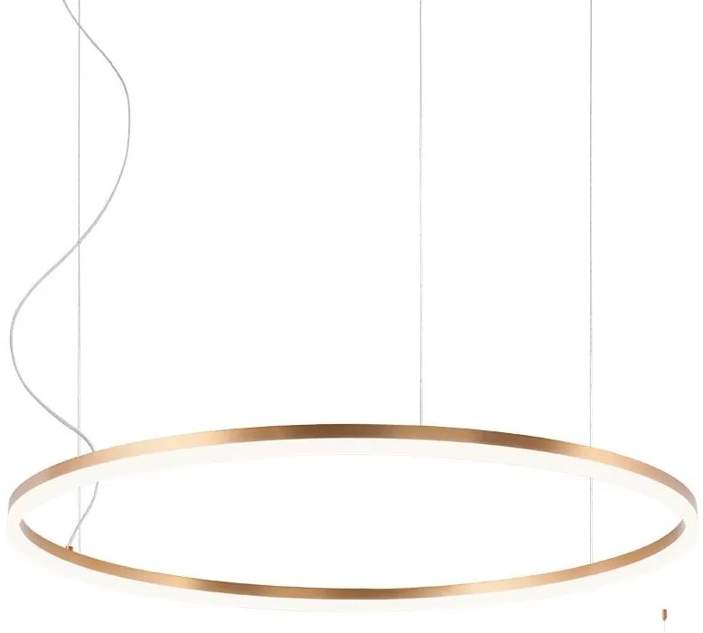 Redo Group 01-1713-DALI Orbit direct, závěsné kruhové svítidlo, 55W LED 3000K stmívatelné DALI, bronz, prům. 80cm