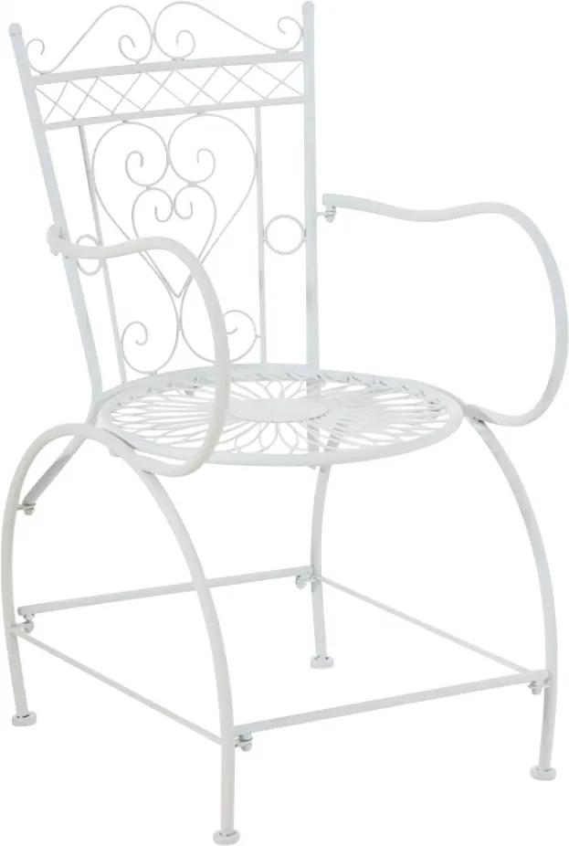 Kovová židle GS11174935 s područkami Barva  Bílá