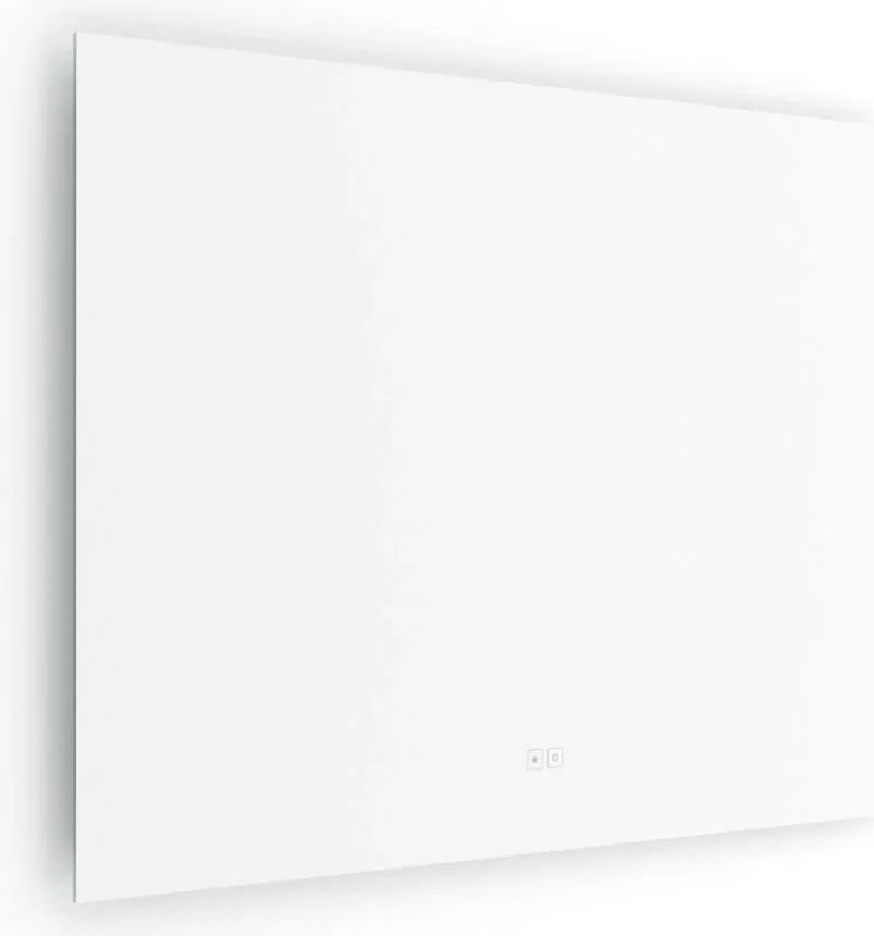 Nimco - Zrcadlo s LED osvětlením, 100x70 cm, dvěma dotykovými senzory, hliník ZP 53004VX