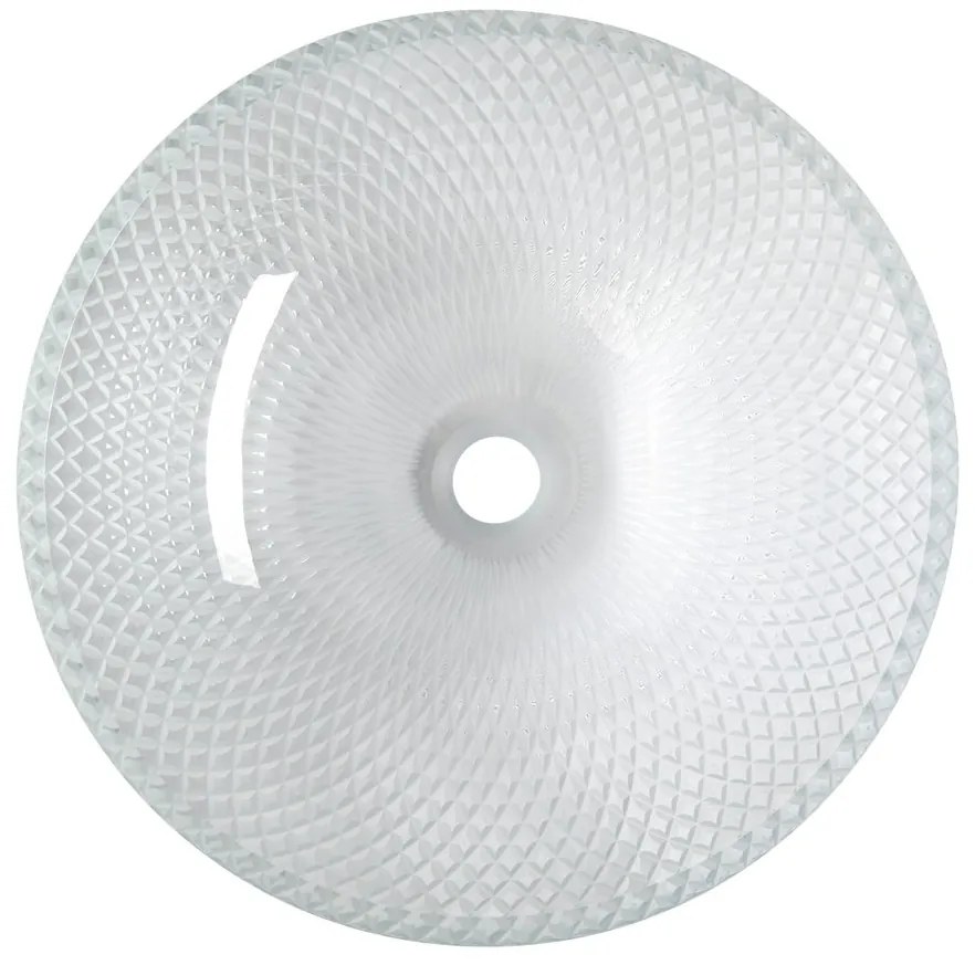Sapho, PUKETA skleněné gravírované umyvadlo, průměr 42 cm, čirá, TY165