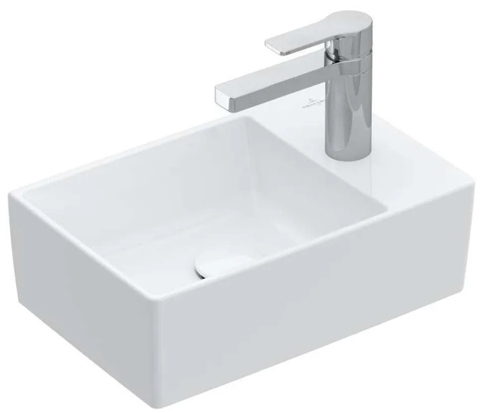 Villeroy & Boch Memento 2.0 - Umývátko nábytkové 40x26 cm, bez přepadu, 1 otvor pro baterii, CeramicPlus, alpská bílá 43234GR1
